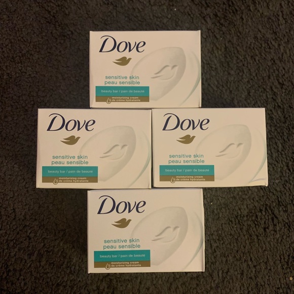 Dove | Skincare | New 4 Bars Dove Sensitive Skin Bar Soap 375oz Each ...